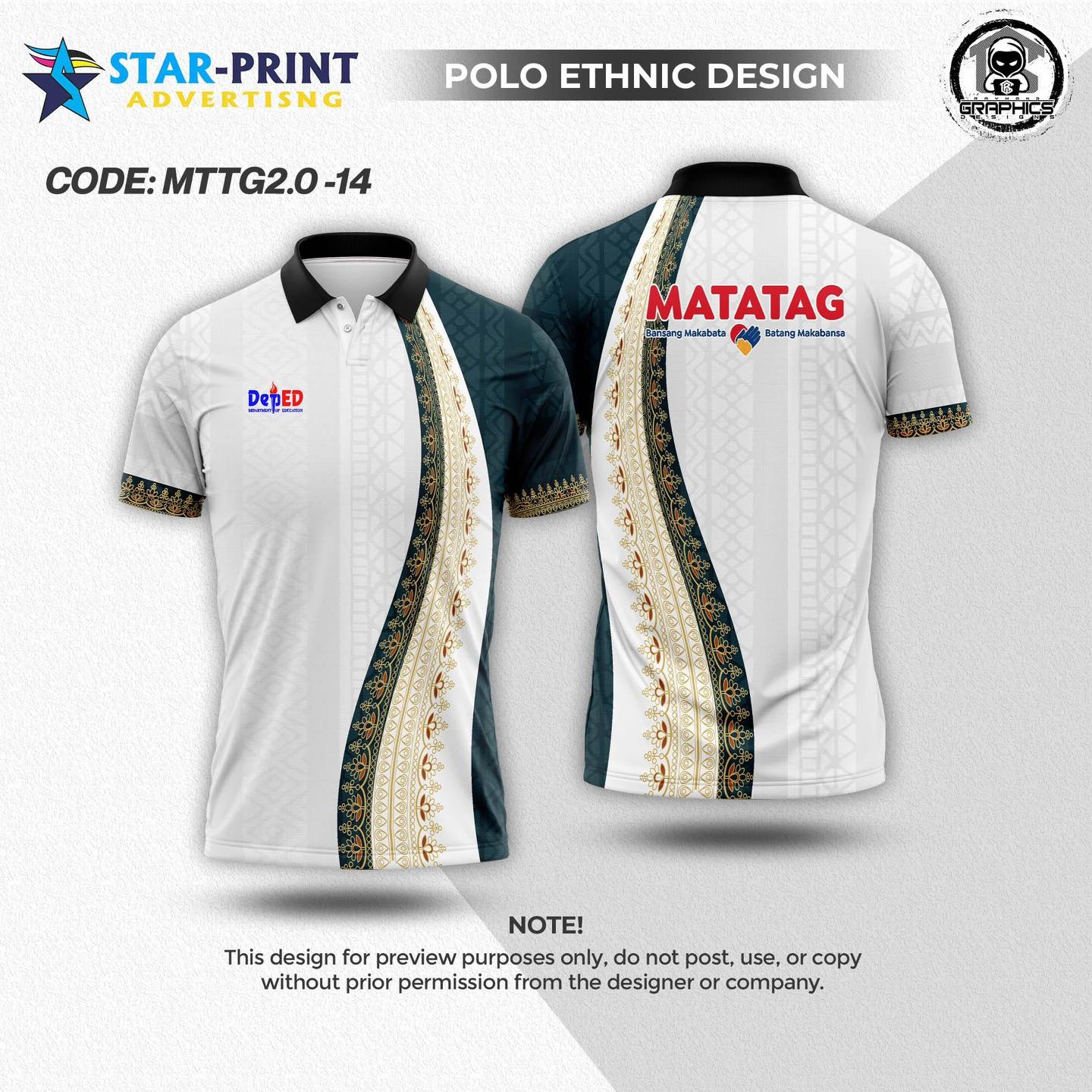 2024 DEPED MATATAG POLO SHIRT FULL SUBLIMATION POLO-Shirt FOR Men AND ...