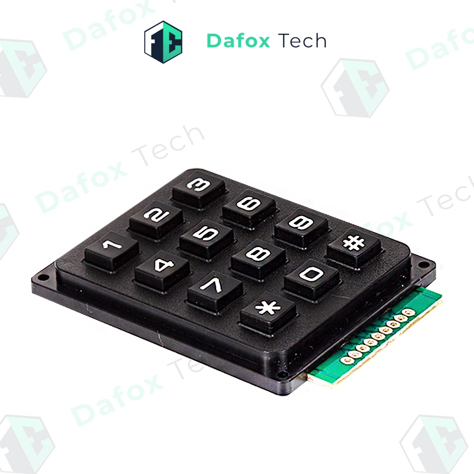 DAFOXTECH | 4x3 Membrane Matrix Keypad Module (Good for Fox Eloading ...
