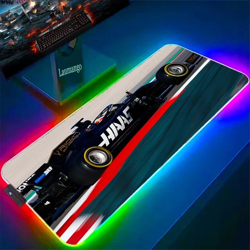 F1 Racing LED Mousepad Speed RGB Mouse Pad Pc Gamer Keyboard Gaming ...