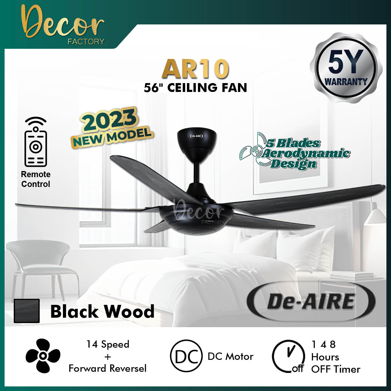 [NEW MODEL] DEKA Fan DC2-311 DC2-311LED DDC21 XR10 DKR56 I DEKA KRONOS ...