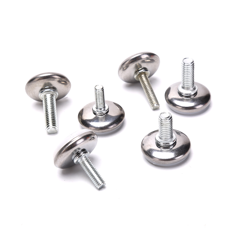 4PCS M6 M8 15/20/25mm Adjustable Steel Furniture Legs Anti-slip Base Table JINBING | Daraz.pk