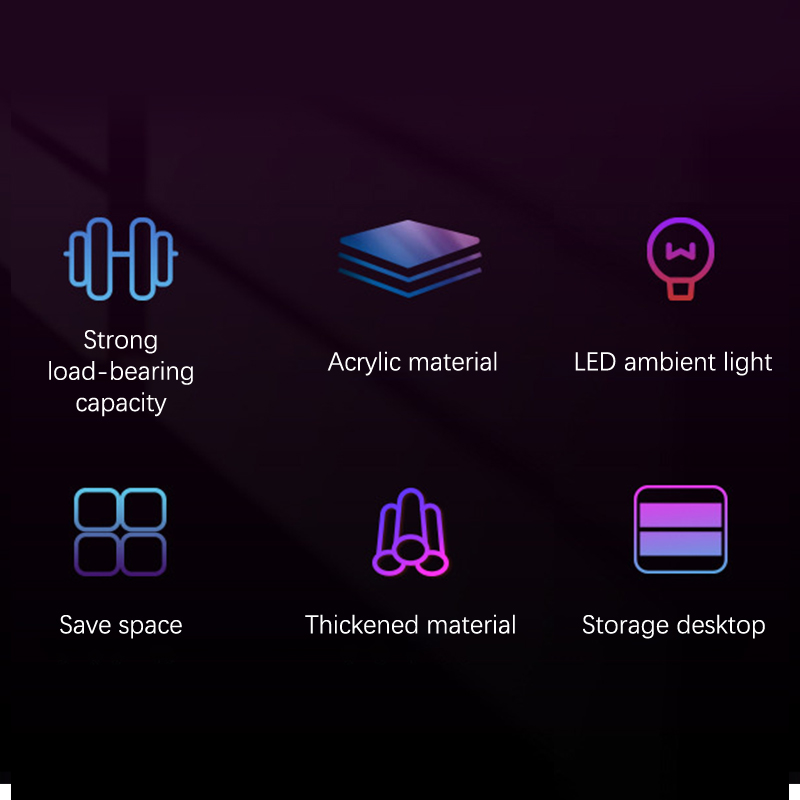 Acrylic Laptop Stand Desktop Computer Screen Monitor Desk Bracket ...