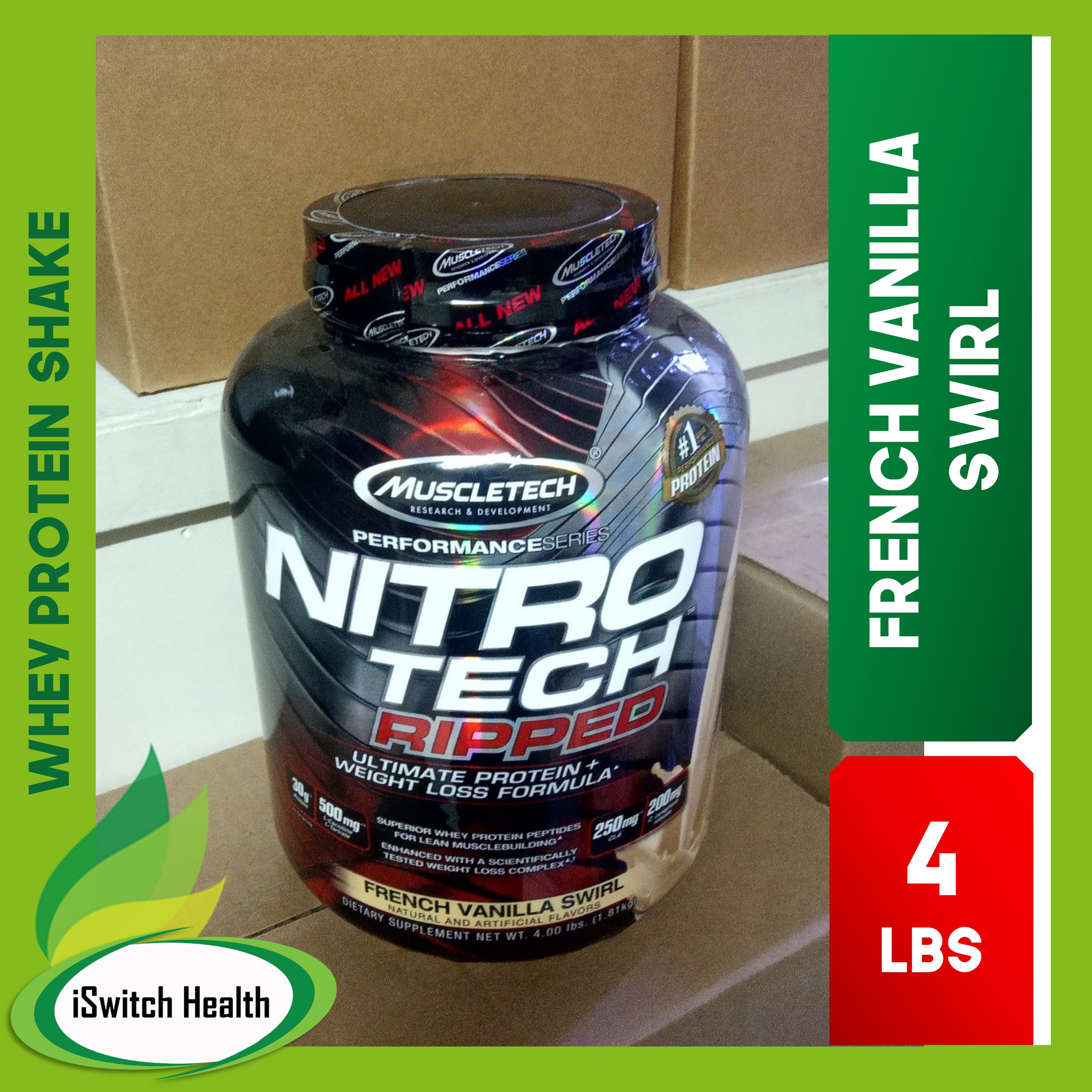 MuscleTech NitroTech Ripped - 4lbs | Nitrotech Whey Protein Powder ...