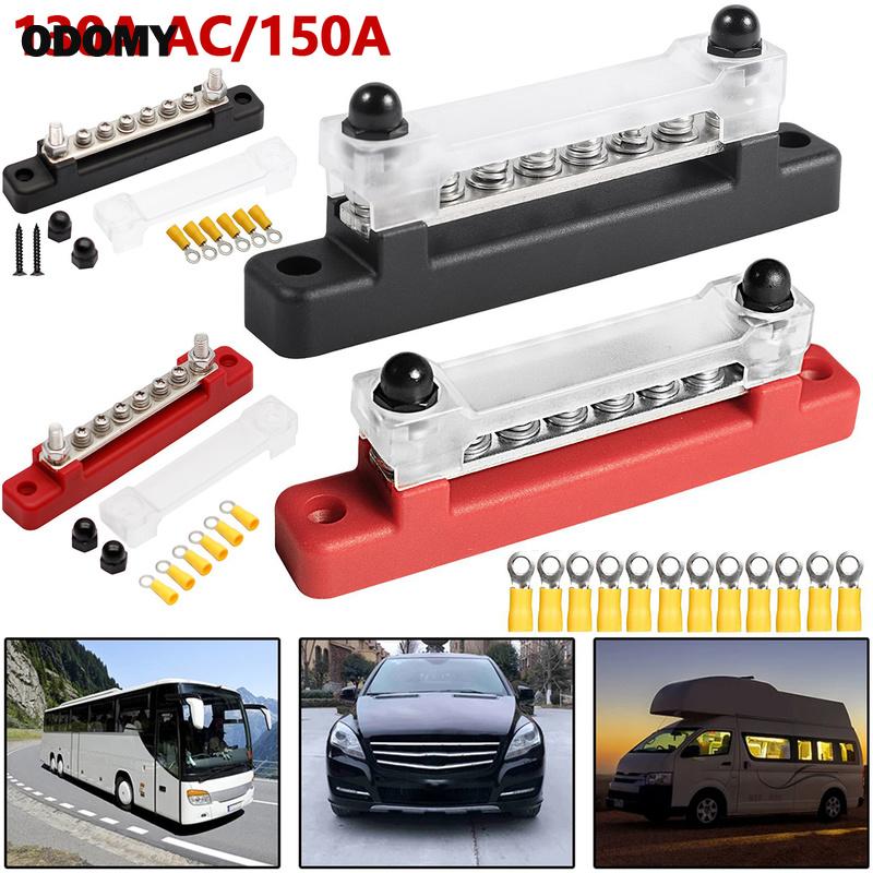 Bus Bar Terminal Block for Car 6 Way Bus Bar Terminal Block 300V AC/48V ...