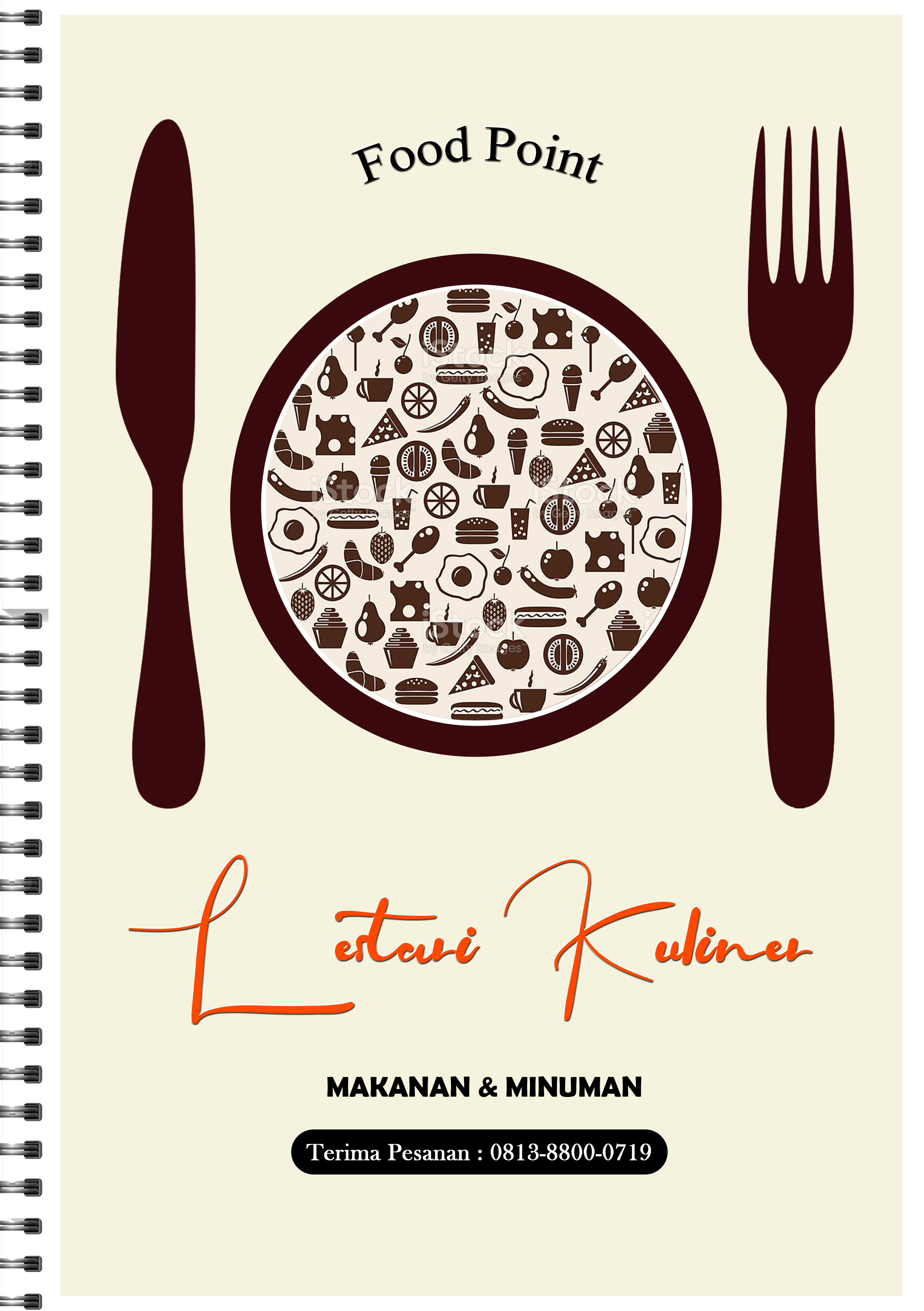 buku menu (isi 2 lembar bolak balik uk A4) daftar menu buku katalog ...