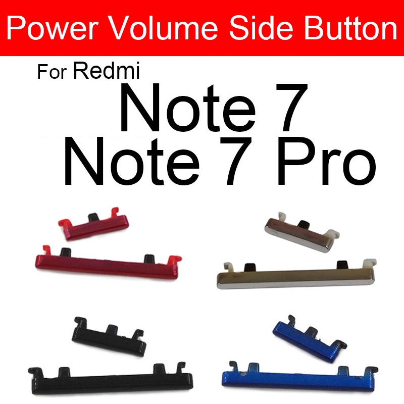 Power Volume Side Key For Xiaomi Redmi Red Rice Note 7 8 Pro 8T Note 7 ...