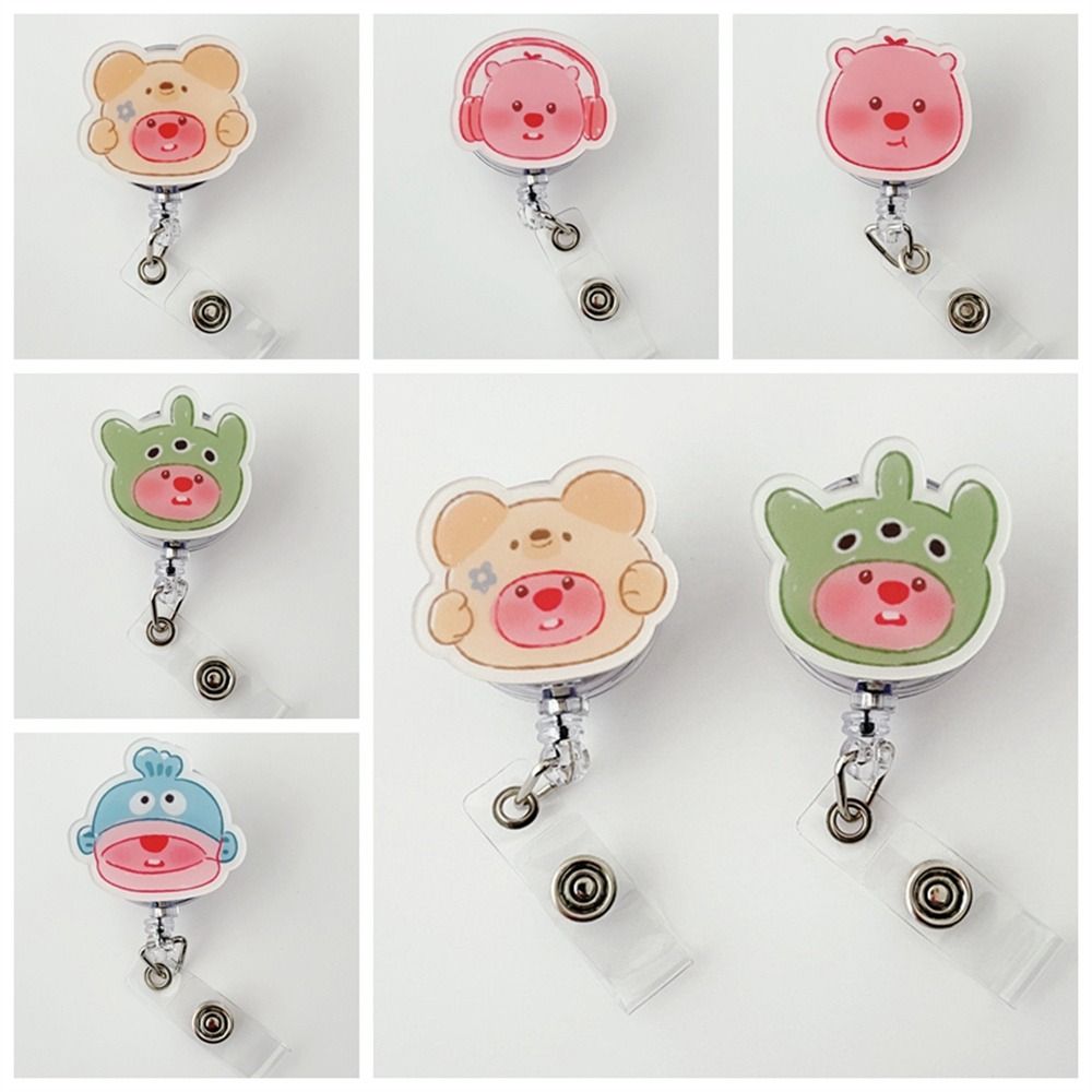 Doctor Nurse Beaver Loopy Retractable Badge Reel Dressing Badge Clip ...