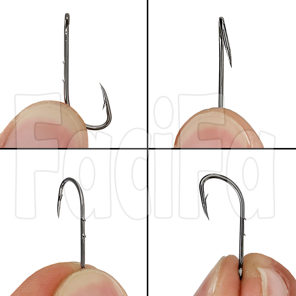 【Special offer】50pcs Baitholder Fishhook Carp Fishing Hook Fly Jig Big Barbed Hook High carbon ...