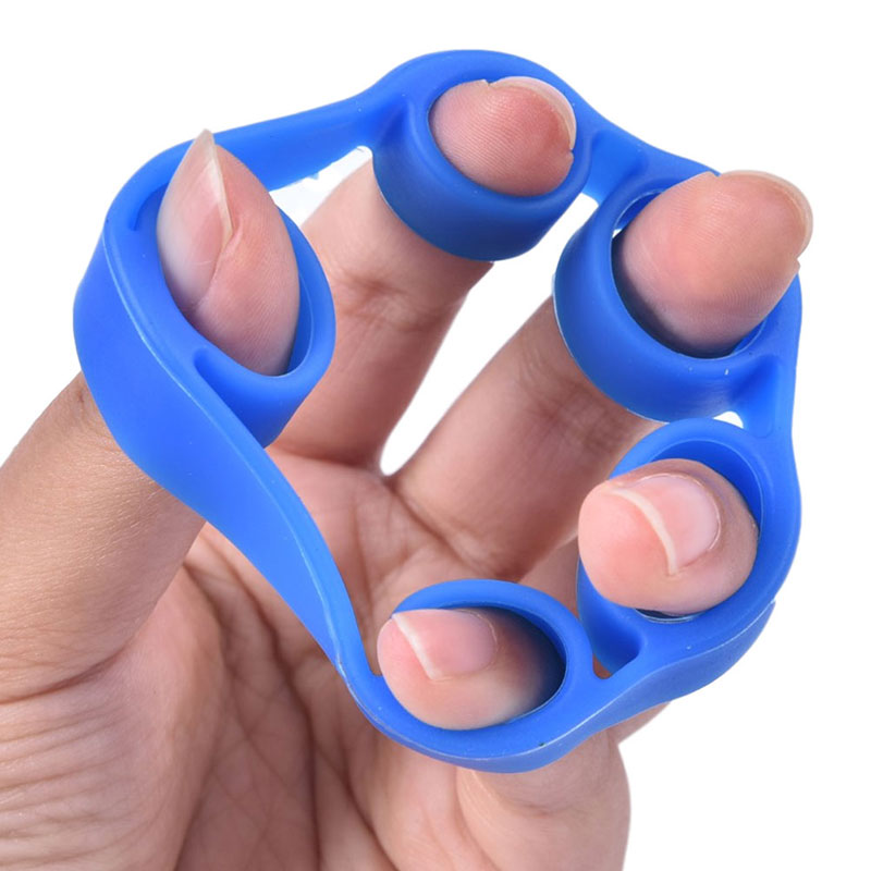 Hand Finger Grip Strength Trainer Resistance Strengthener Band Tension ...