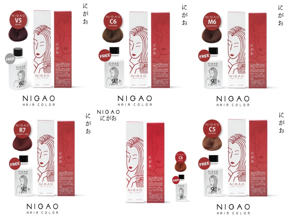 C6 - คาราเมล +ไฮโดรเยน 9% Nigao Hair Color สีนิกาโอะโทนสีแฟชั่น ครีมเปลี่ยนสีผม สีผมนิกาโอะ มี ...