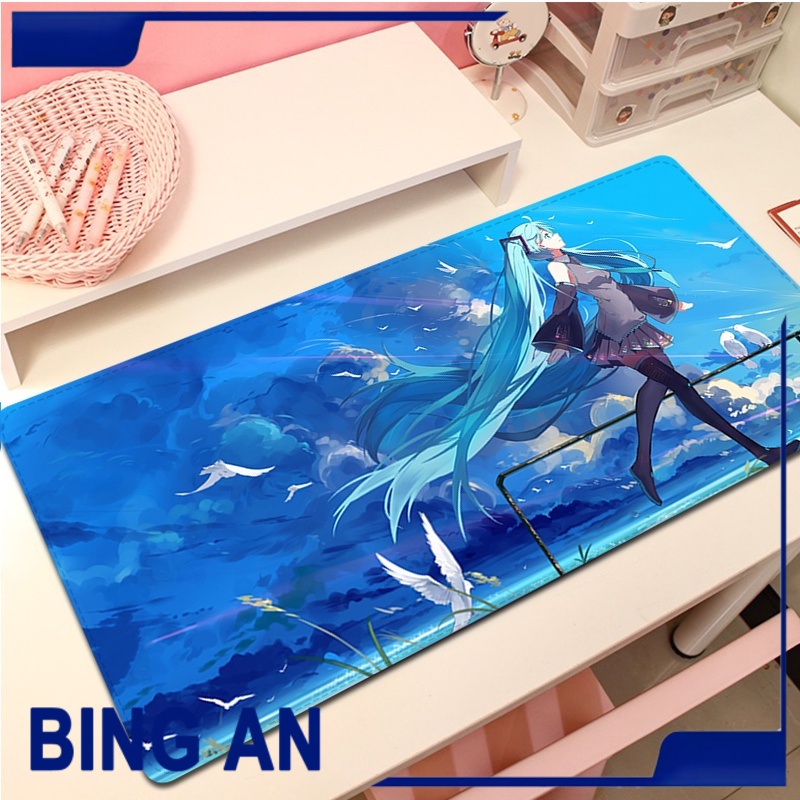 BANDAI Hatsune Miku Animation Office Computer Desk Mat Table Keyboard ...