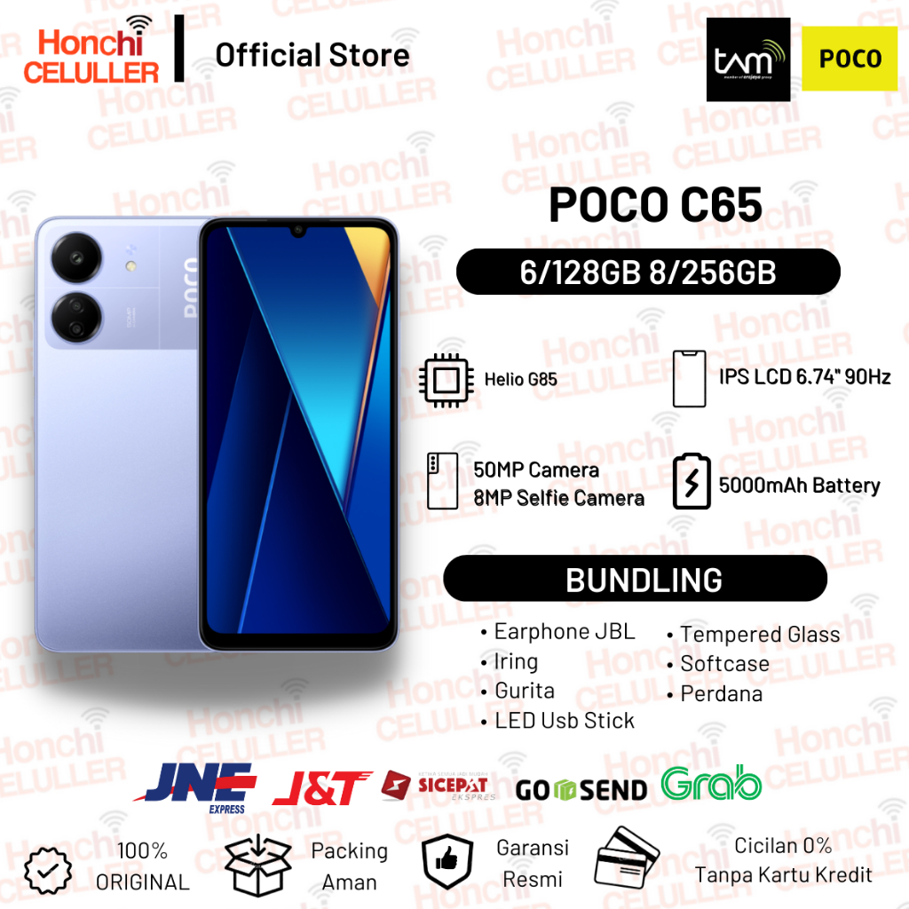 Xiaomi POCO C65 NFC 8/256GB 6/128GB Garansi Resmi Indonesia TAM ...