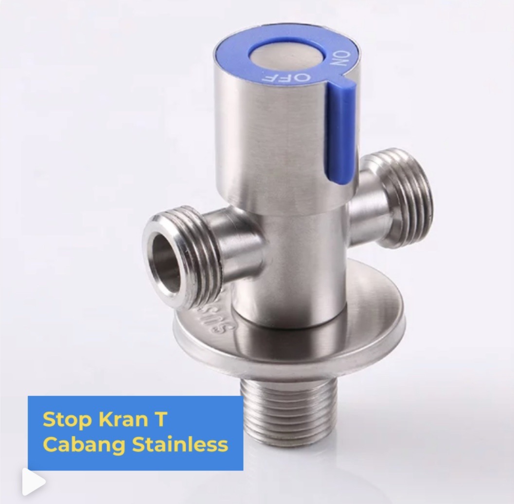 Stop Kran Cabang T Sus 304 Untuk Kran Shower Toilet Closet Jet Shower ...