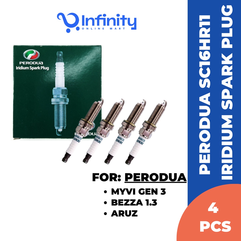 Perodua Iridium Spark Plug For Perodua Bezza 1.3/ Aruz/ Myvi Gen 3 | Lazada