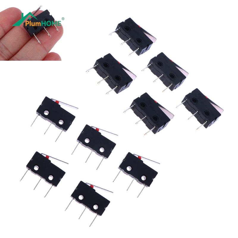Hot 10pcs Long Foot Switch 3pin No/nc Mini Limit Switch 5a 250vac Kw12 ...