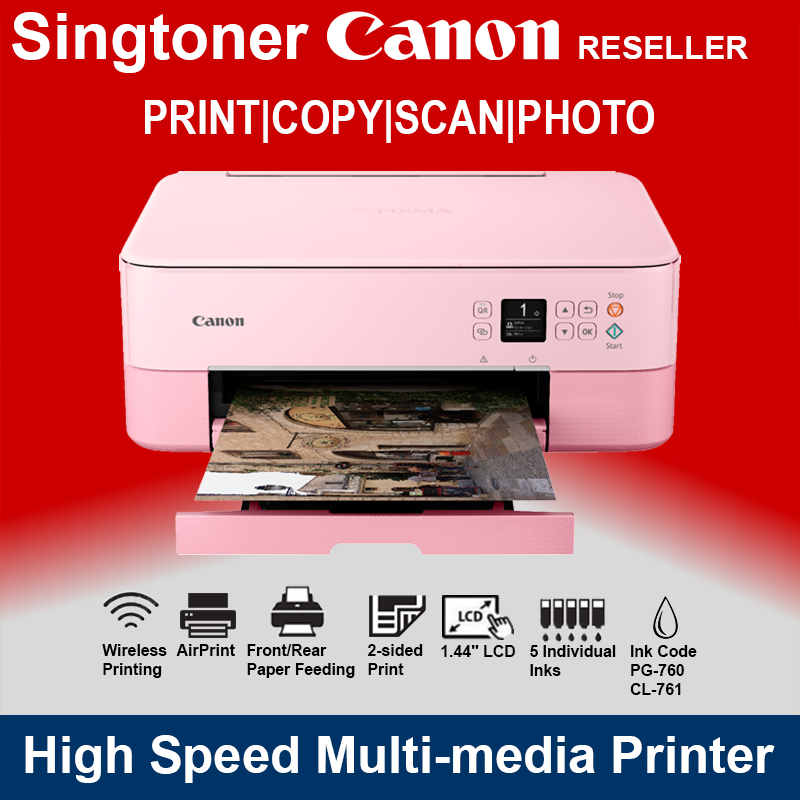 [Local Warranty] Canon PIXMA TS5370 TS5370A Wireless All-In-One Colour ...