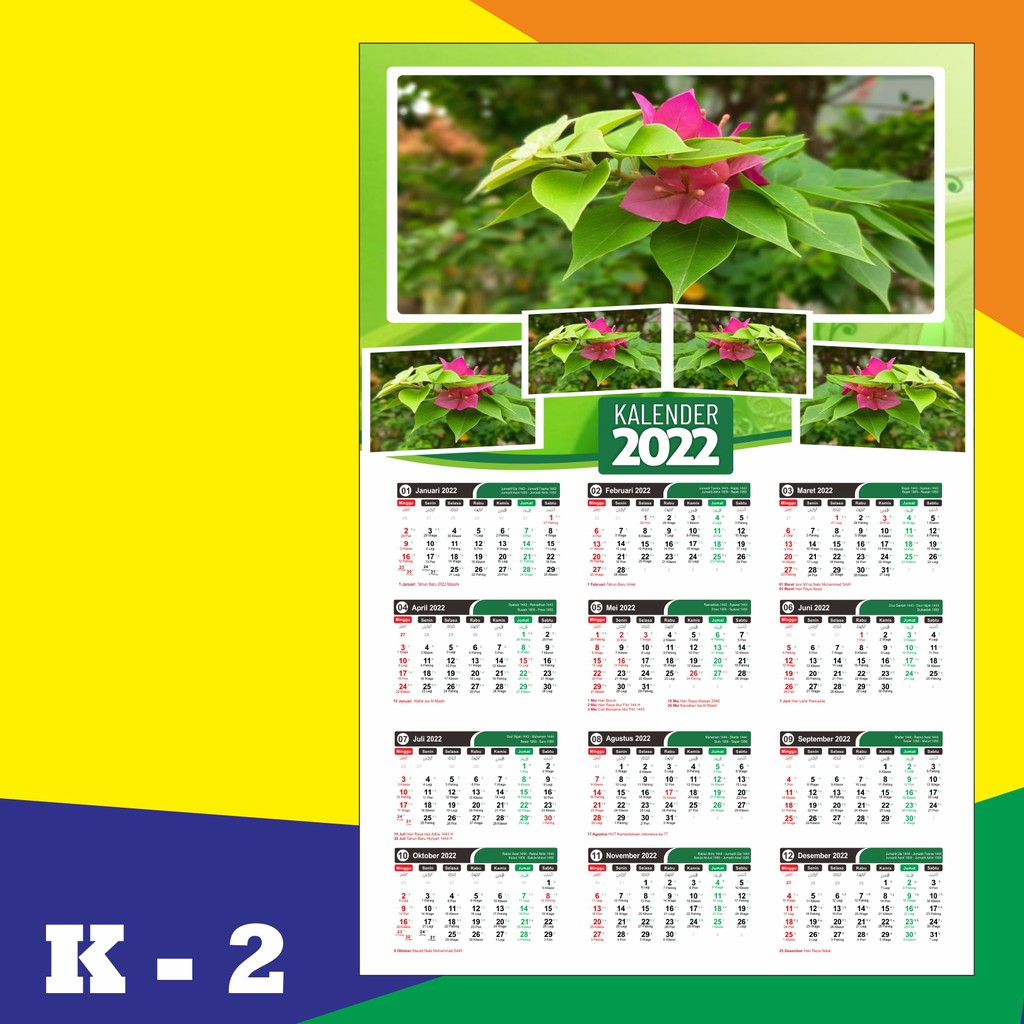 Cetak Custom Kalender Dinding 2024 | kalender instansi | kalender ...