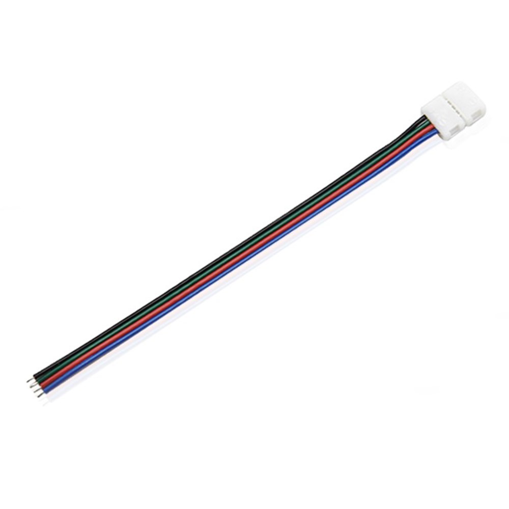 8mm 4Pin Single Tools DIY Connector With Wire For 2835 3528 RGB Light ...