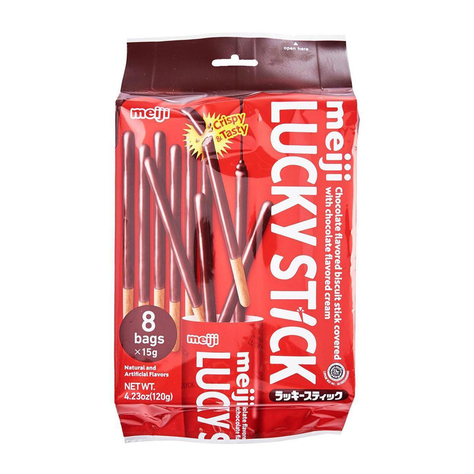 Meiji Lucky Stick Chocolate Family Pack 120G | Lazada Singapore