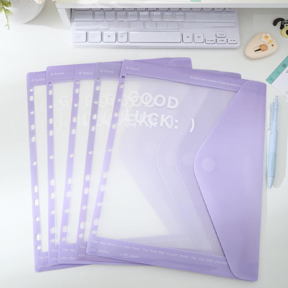INS Style Loose Leaf A4 File Folder 11-Hole Students Stationery Exam ...