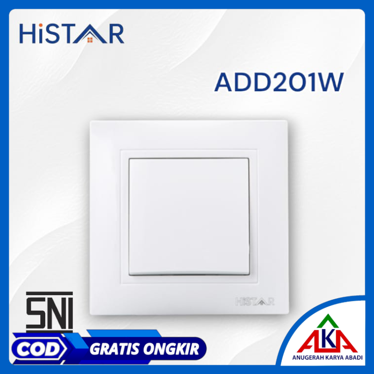 Saklar / Switch HISTAR Single / Double / Engkel / Dobel inBow Listrik ...
