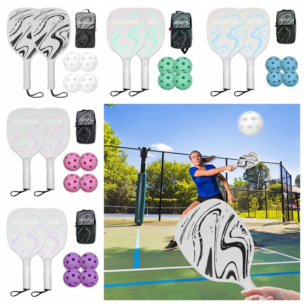 CLARON ทำจากไม้ ไม้พาย pickleball น้ำหนักเบามาก แบบพกพาได้ อุปกรณ์การฝึกอบรม pickleball มืออาชีพ ...