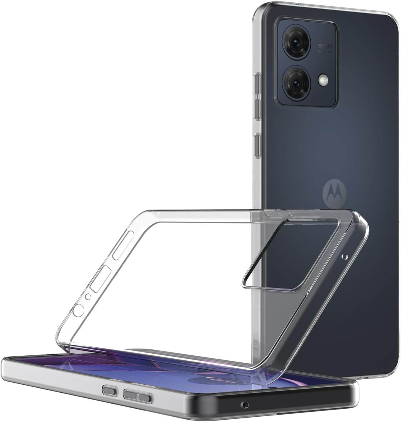 lthmy for Motorola Moto G54 casing Ultra Slim Transparent Clear Soft ...