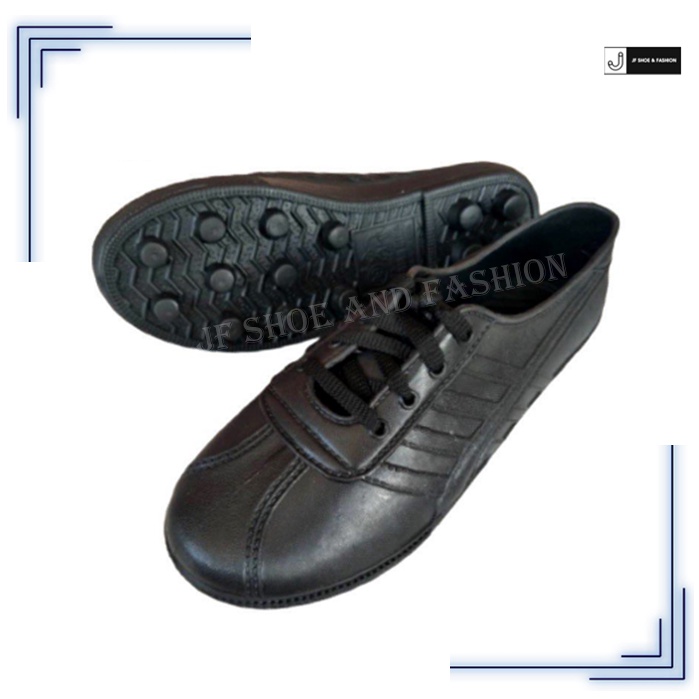 Cap Gajah Rubber Shoes | Kasut Getah Hitam Bertali 298 | Lazada