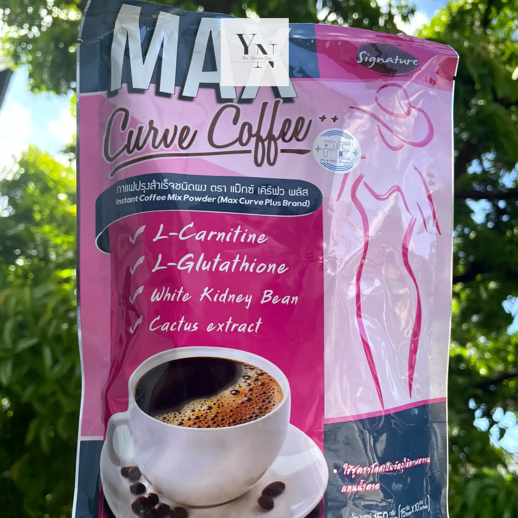 Original MAX CURVE Coffee Instant Coffee Mix Powder 15g x 10 Sachets ...