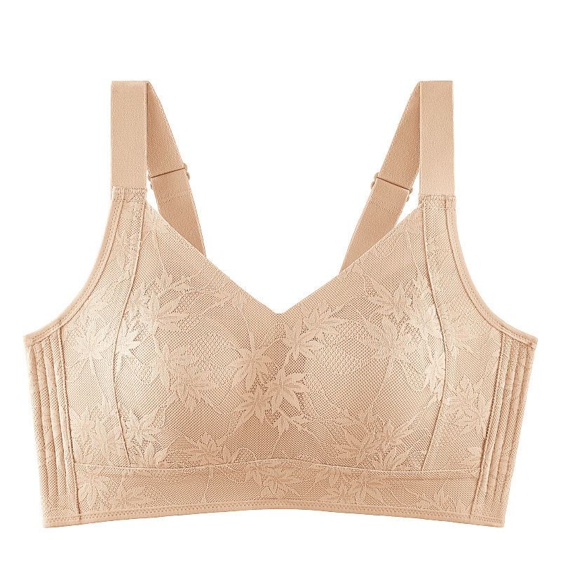 【Breast Minimizing】Lightweight Non Wire Push Up Bra Seamless Plus Size ...