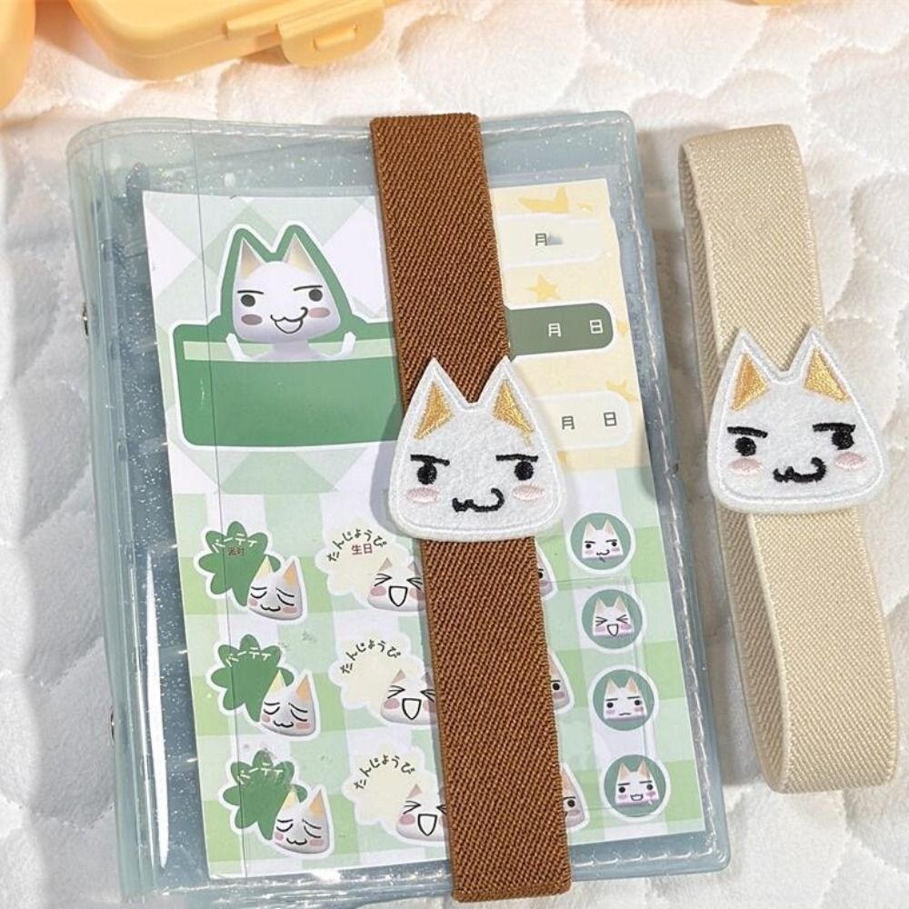 Creative Toro Inoue Notebook Straps Cartoon Kitten Elastic Strap Loose ...