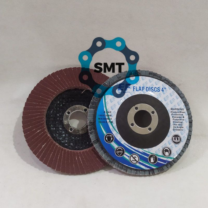 Hamplas Amplas Susun Tumpuk Flapdisc Flap Disc 4 Inch 4” Grit 240 ...