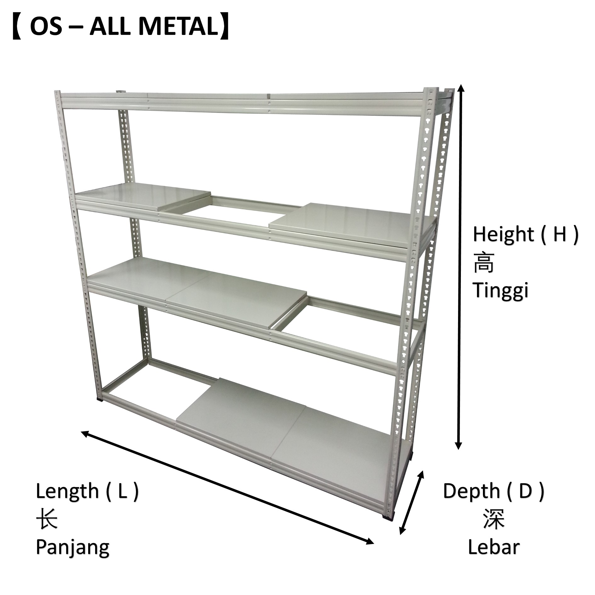 ONE BOSS FULLY HIGH TENSILE STEEL BOLTLESS RACKING HOME STORAGE ...