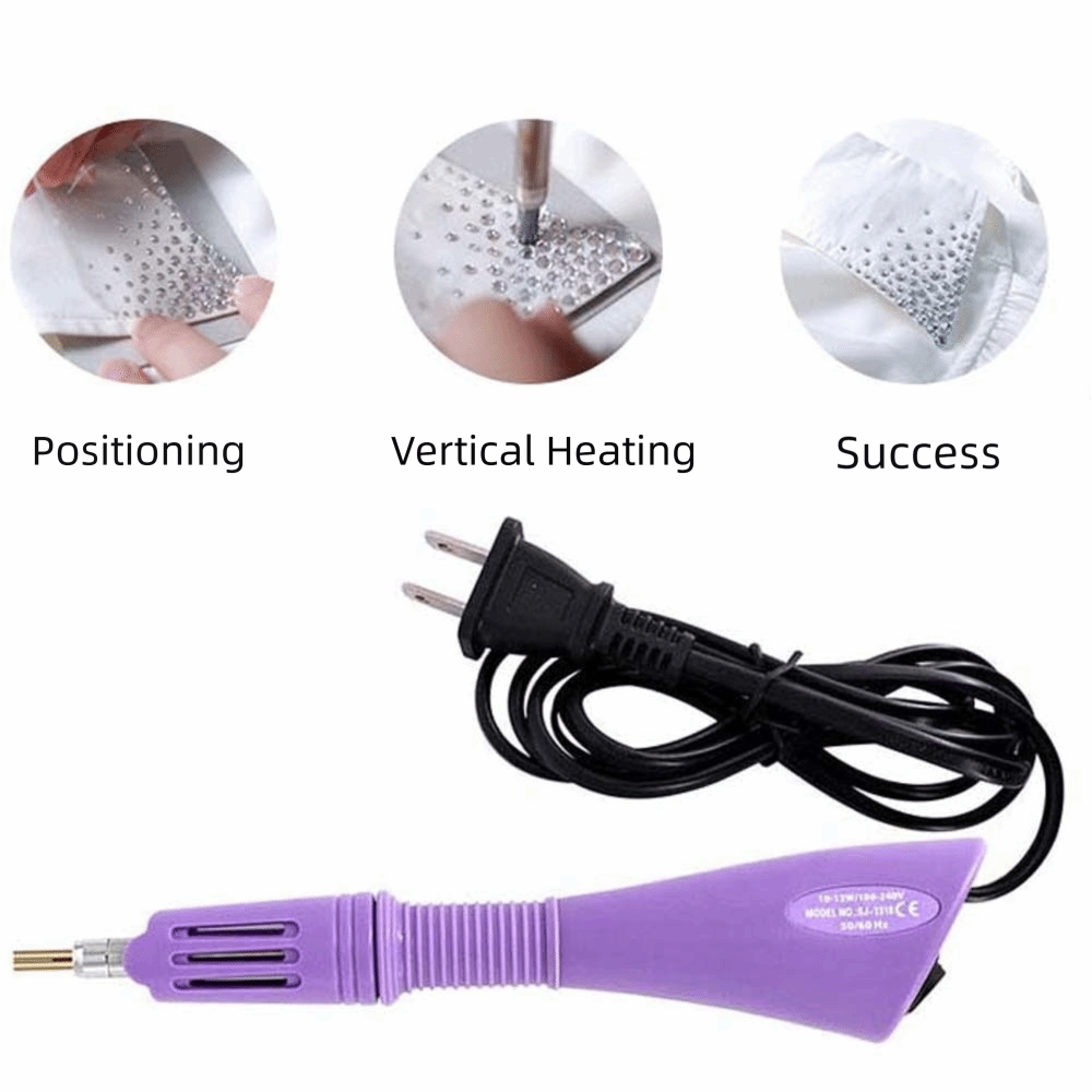 9pcs Household Tools Ergonomic Hot-fix Applicator DIY Handheld Inlay ...