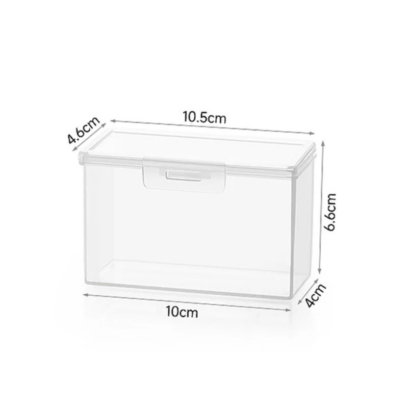 Portable Transparent Small Object Storage Box Travel Dust-Proof ...