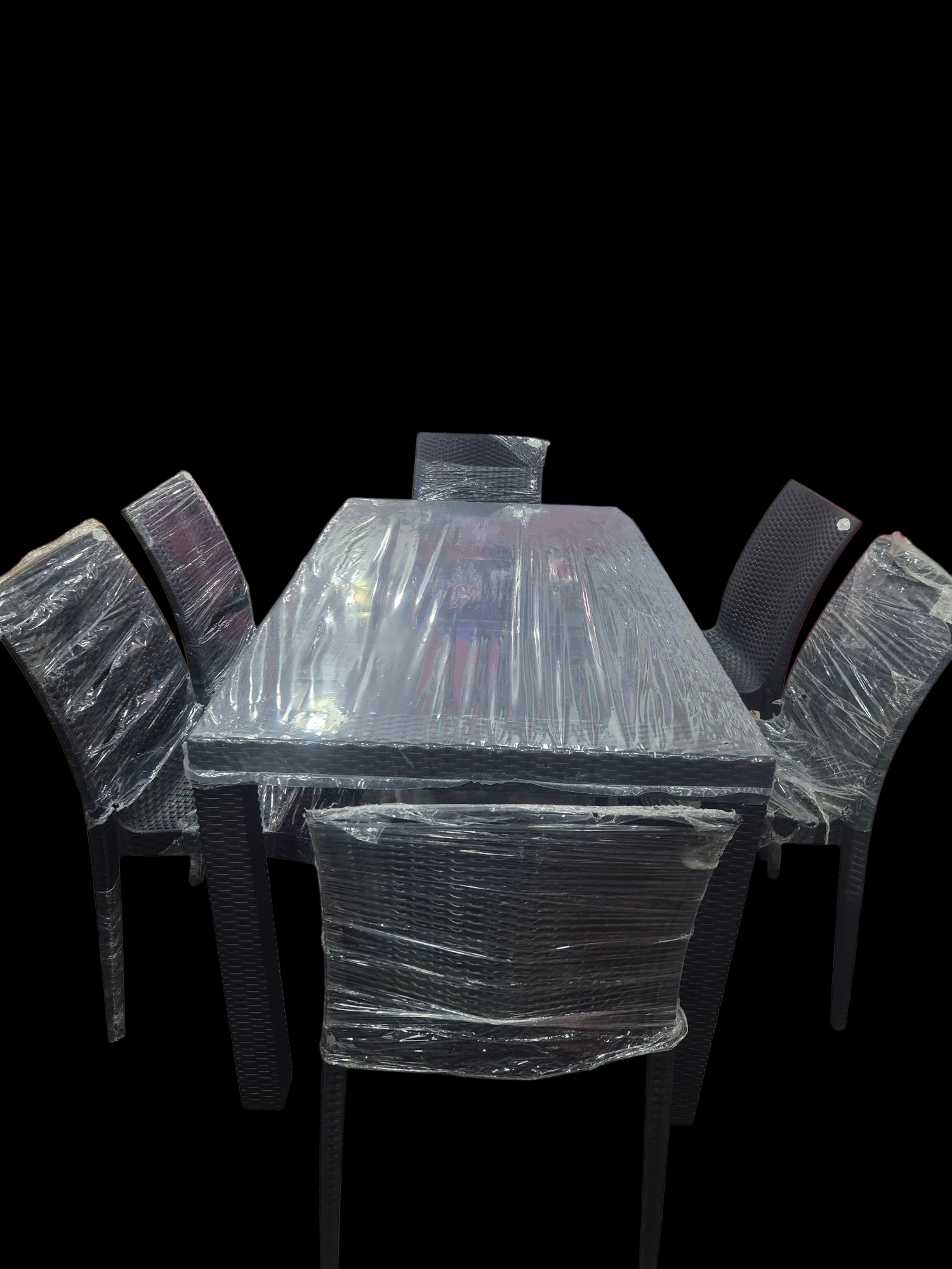 RFL caino dining table set with 6 Chairs black | Daraz.com.bd