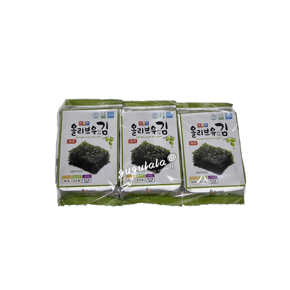 Garimi Korean Seaweed Natural Olive Oil Laver Halal | Lazada
