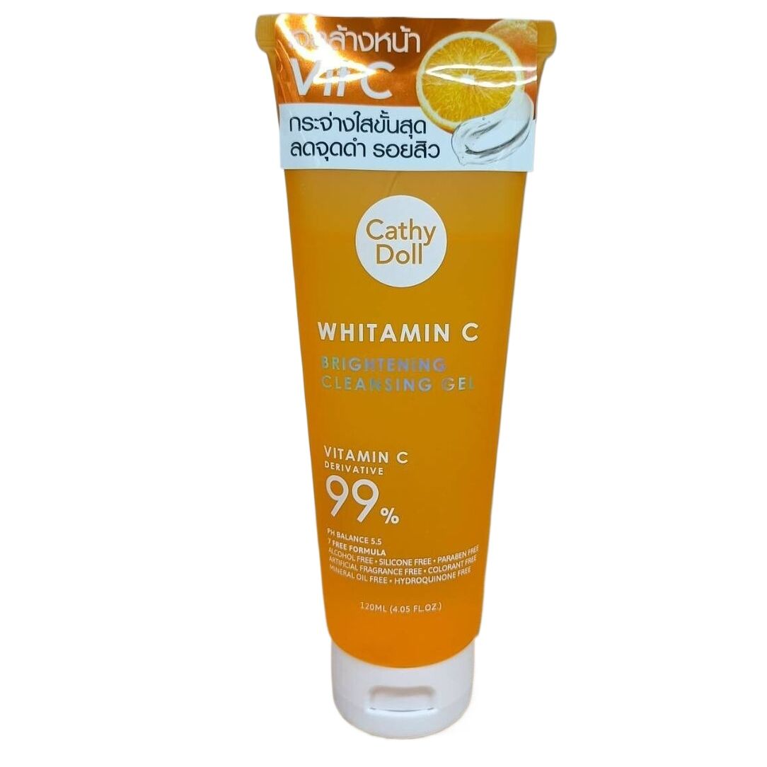 CATHY DOLL Brightening WHITENING Cleansing Gel FACE Wash cdwf Vitamin C ...