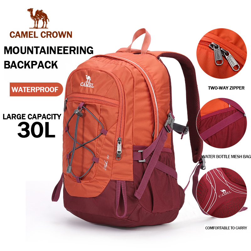 CAMELCROWN กระเป๋าเดินทาง,กระเป๋าเป้สะพายหลังเดินป่ากลางแจ้งปี30L | Lazada.co.th