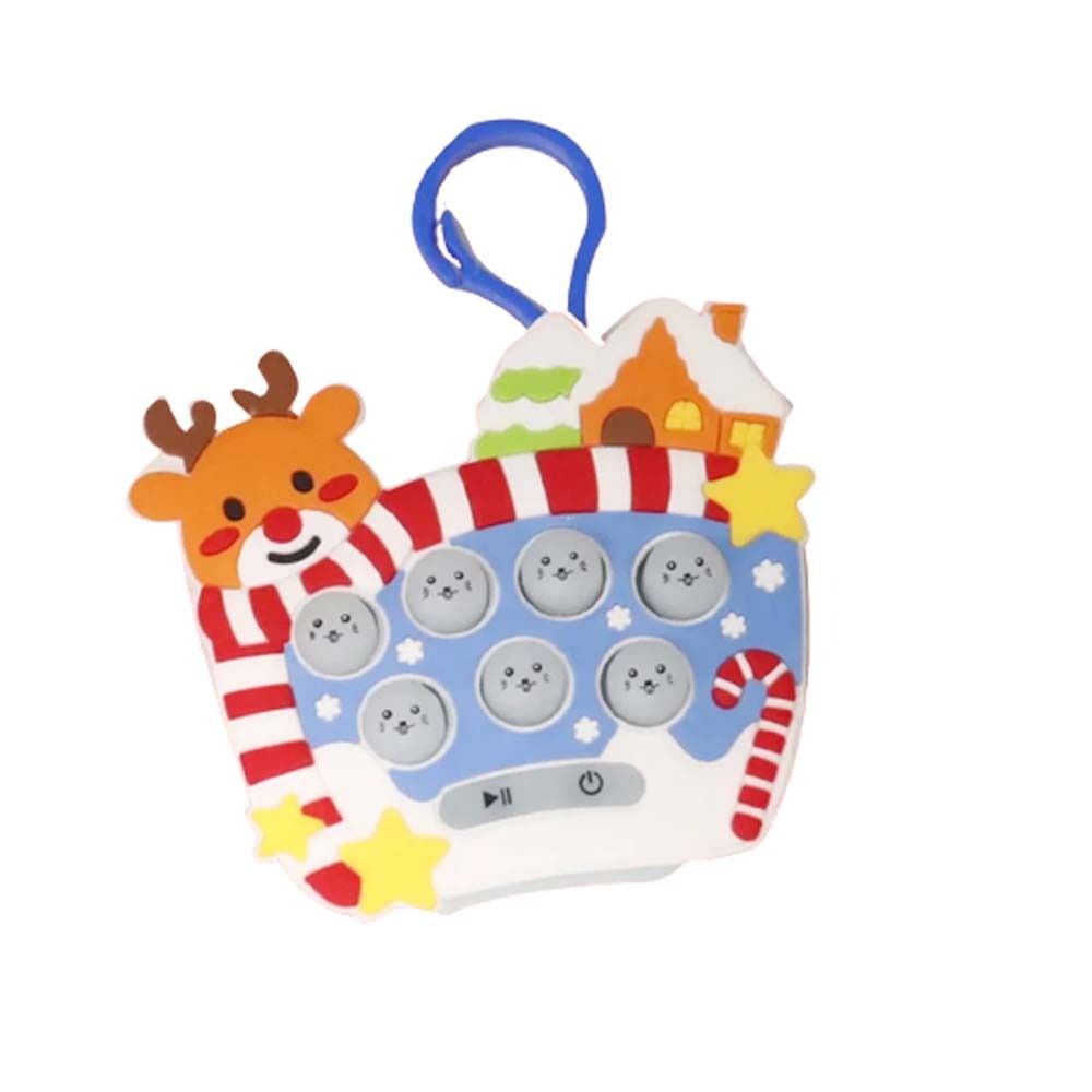 Novelty Game Keyring Mini Whack-a-Mole Machine Christmas Cartoon ...