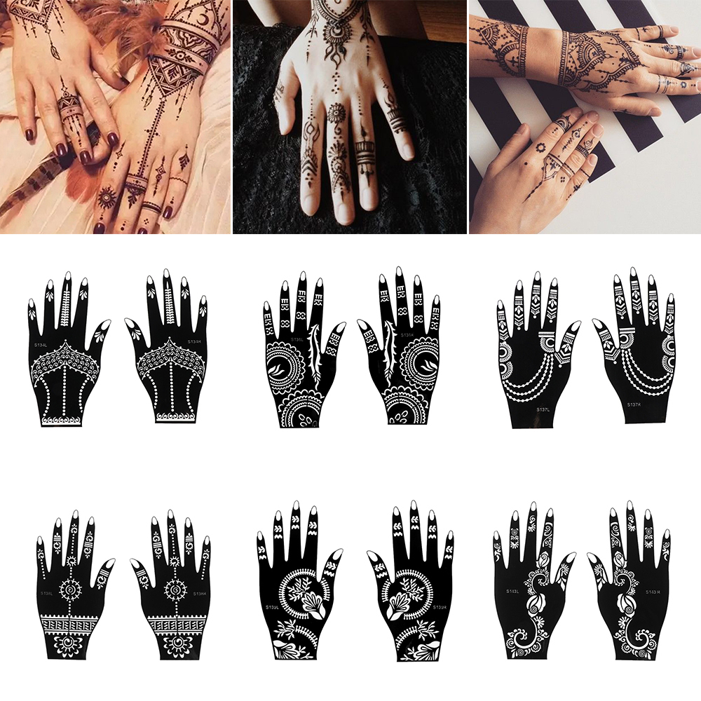 【Exclusive Discount】New Fashion Henna Tattoo Temporary Hand Tattoos DIY ...
