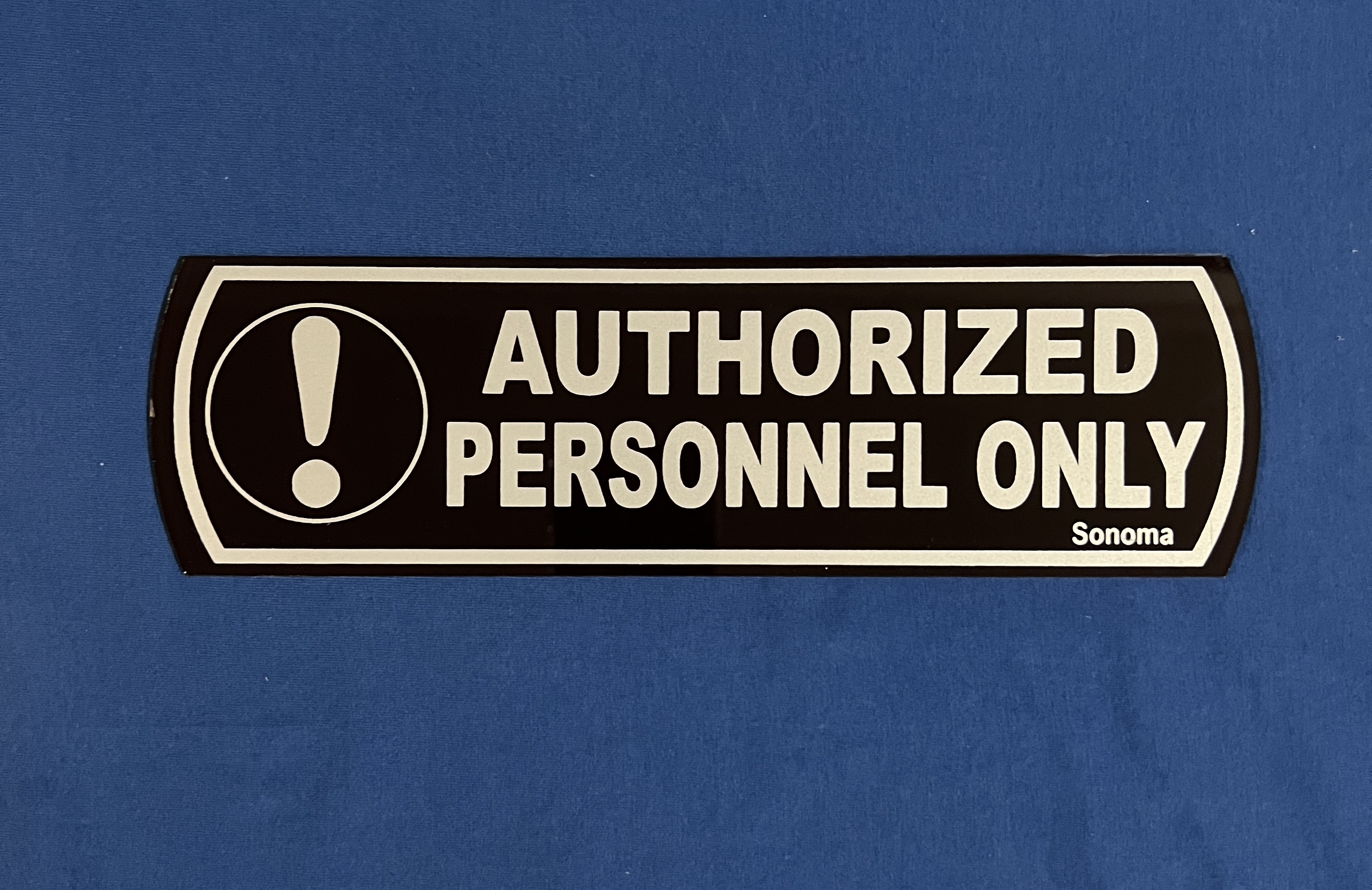 A-Mart Acrylic Signage 3x10 inches Authorized Personnel Only Sign ...