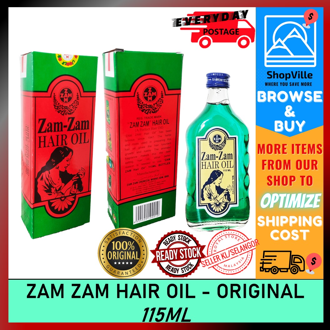 Zam Zam Hair Oil 115ml Minyak Rambut Zam Zam | Lazada