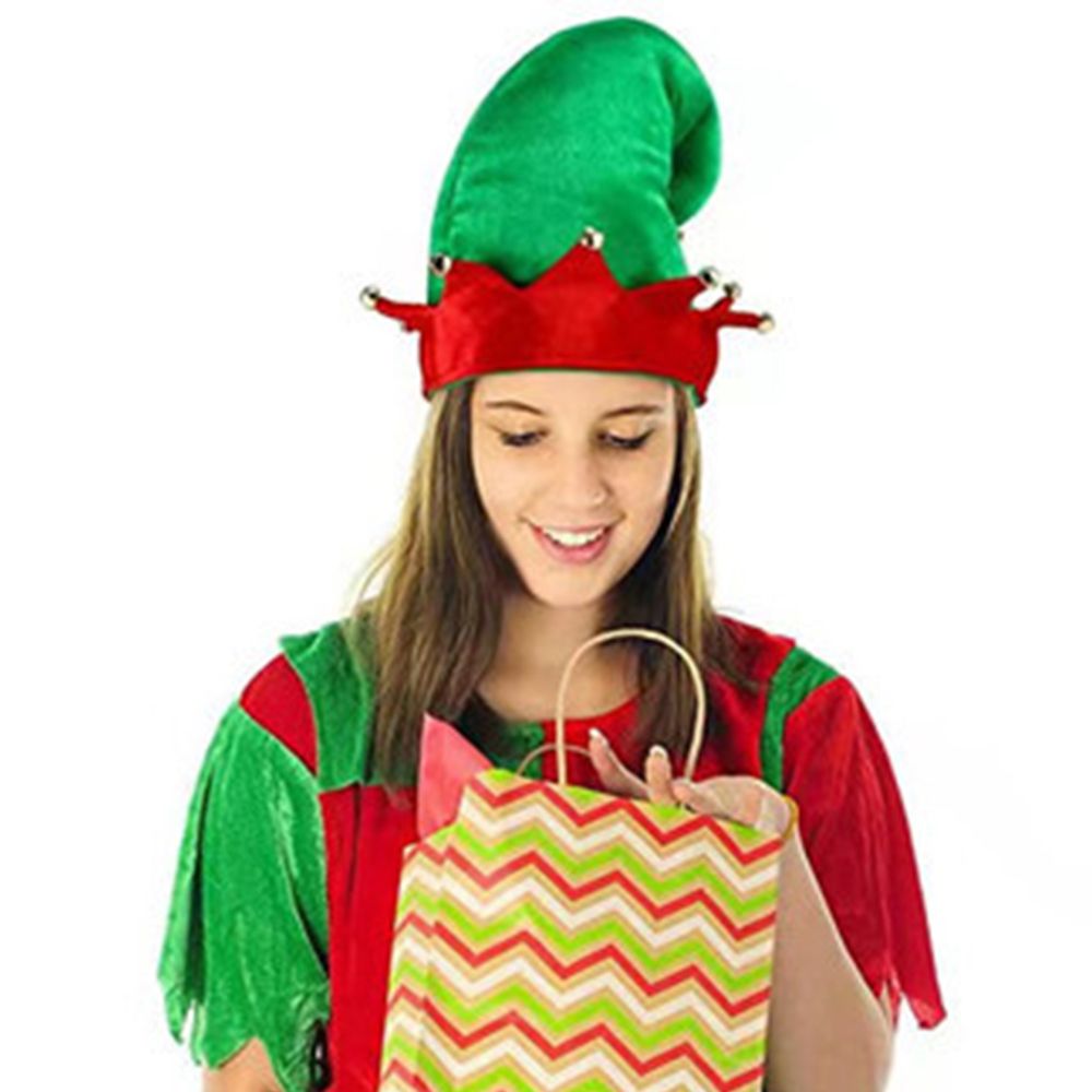 Party Cute For Men Clown Cap Ball Santa Claus Red Green Patchwork ...