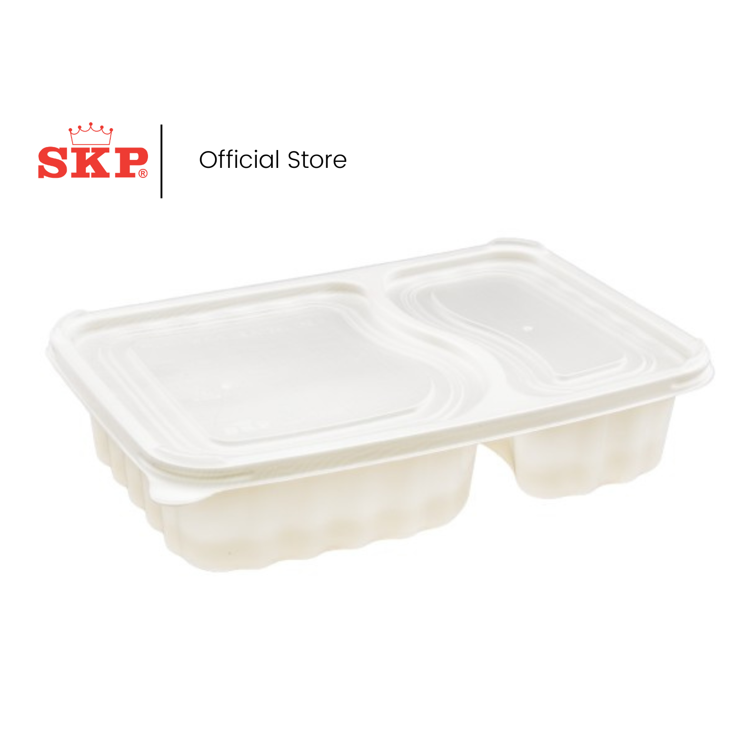 SKP Ecovue Biodegradable Wave Pattern 2 Compartment Disposable ...
