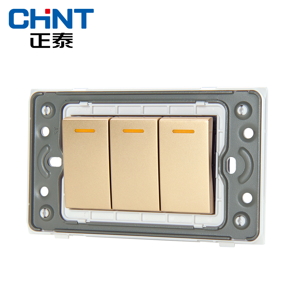 【TopazTrove】CHINT Electric 118 Type Switch Socket NEW5D Brushed Gold ...
