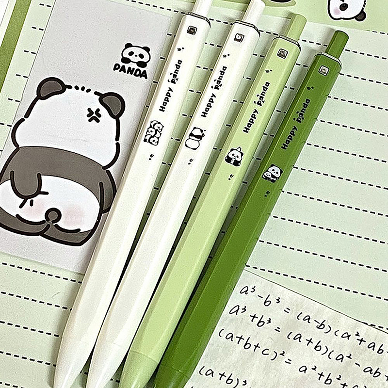 1/4Pcs Cute Cartoon Panda Gradient Color Gel Pen Kawaii Student ...