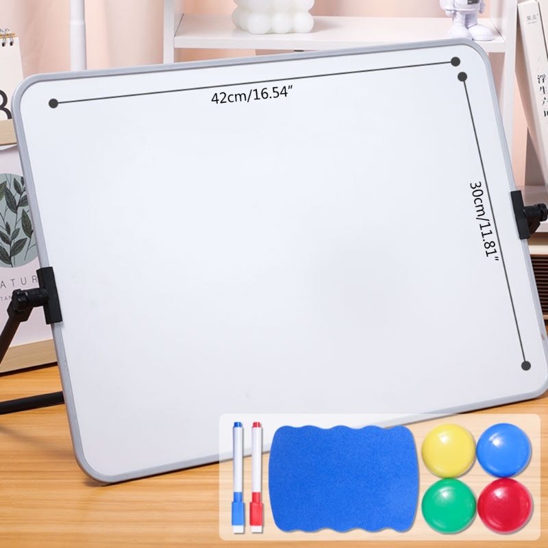 【Exclusive Discount】A3 Whiteboard with Table Stand Marker Magnetic Dry ...