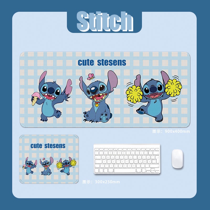 Stitch Mouse Pad Cute Kawaii Cartoon Little Monster XXL Mousepad Anime ...