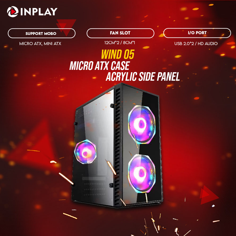 Inplay Wind 05 | Micro ATX Case Acrylic Side Panel | Inplay by EJD ...